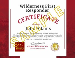 Start Today! Online Wilderness First Responder Certification - $349